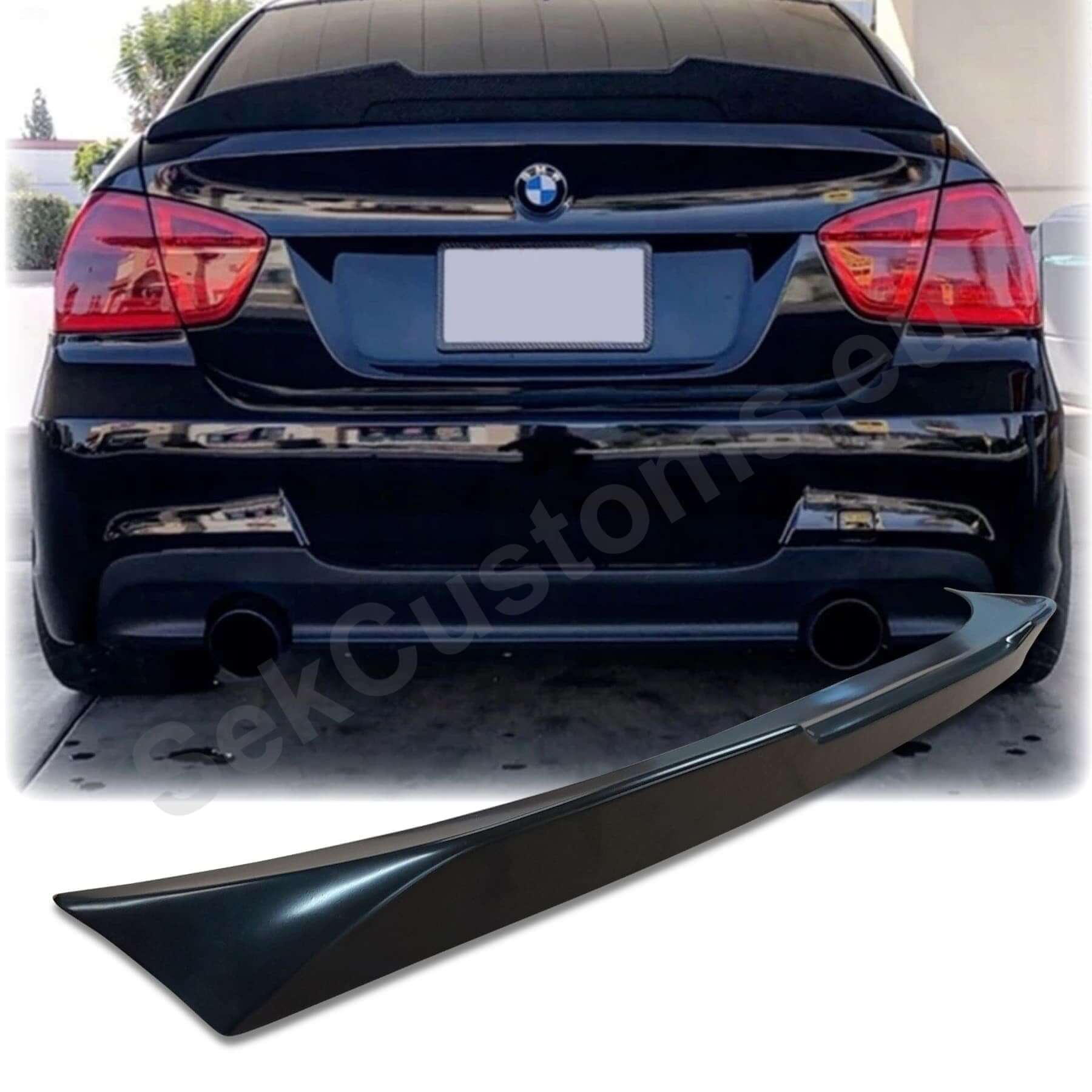 BMW E90 Rear Trunk Spoiler. Worldwide Shipping– SekCustoms