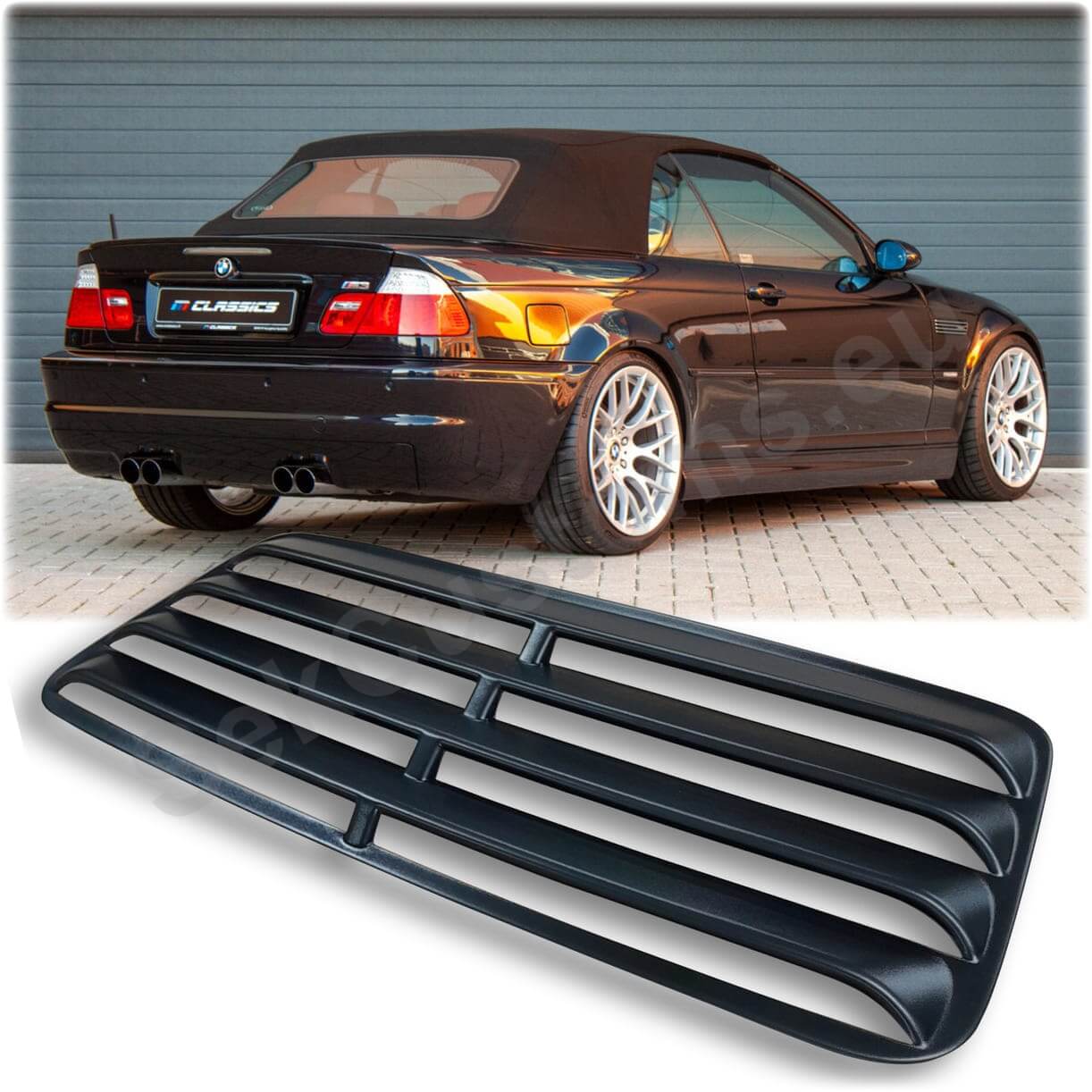 BMW E46 Convertible Rear Window Louver– SekCustoms