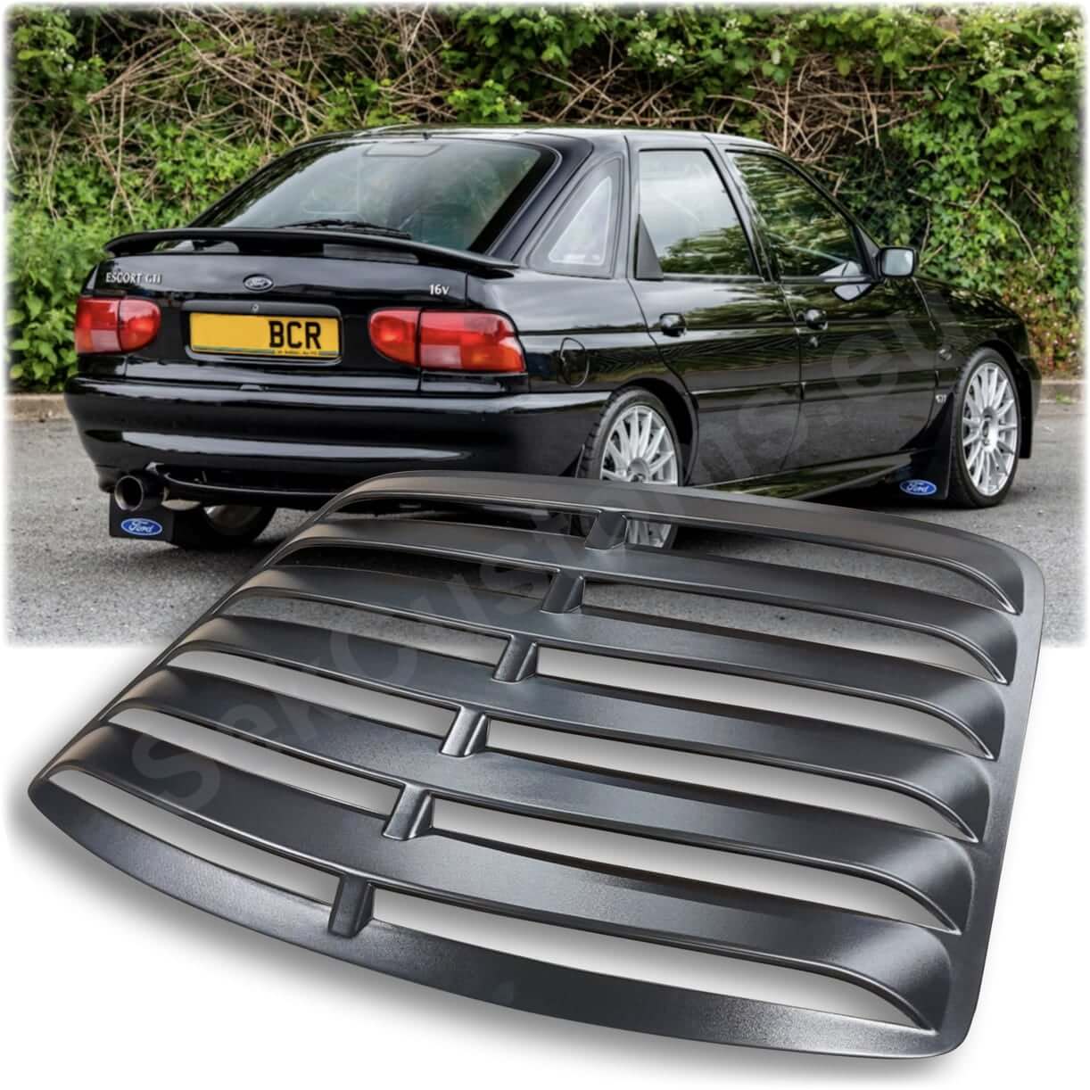 Ford Escort MK6 Rear Window Louvre, Window Blinds– SekCustoms