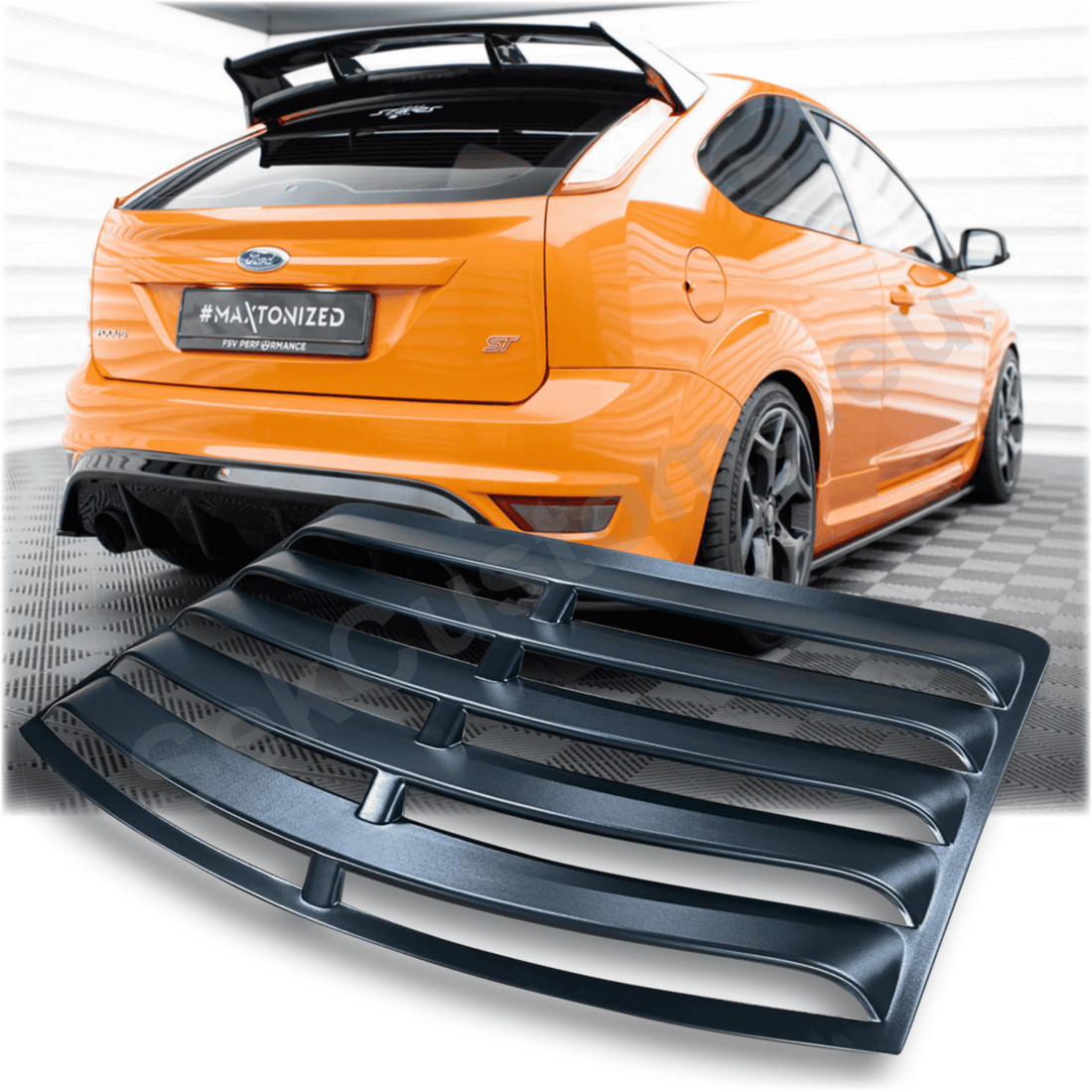 Ford Focus MK2 Rear Window Louvre, Rear Window Wings– SekCustoms