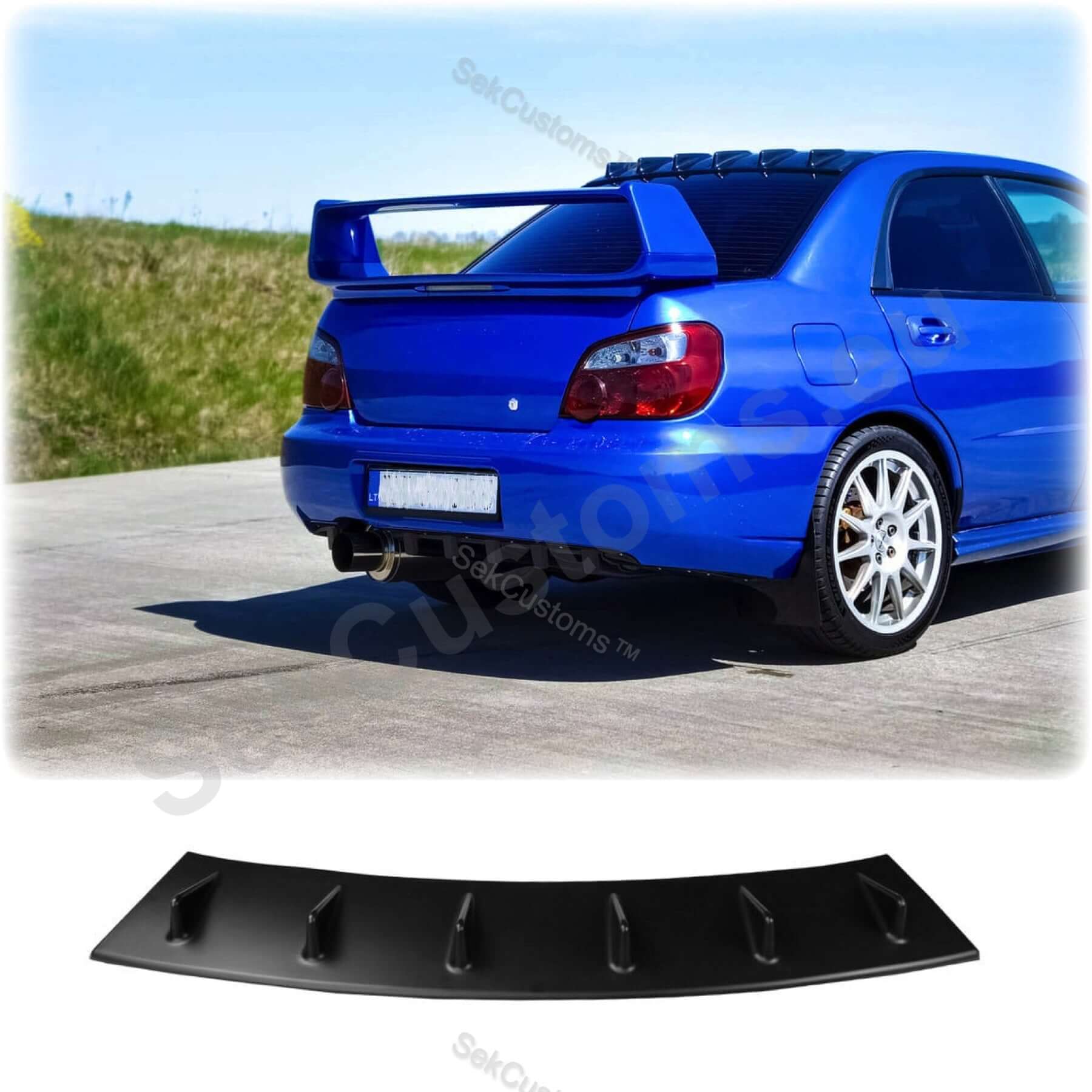 Subaru Impreza Roof Spoiler. Worldwide Shipping– SekCustoms