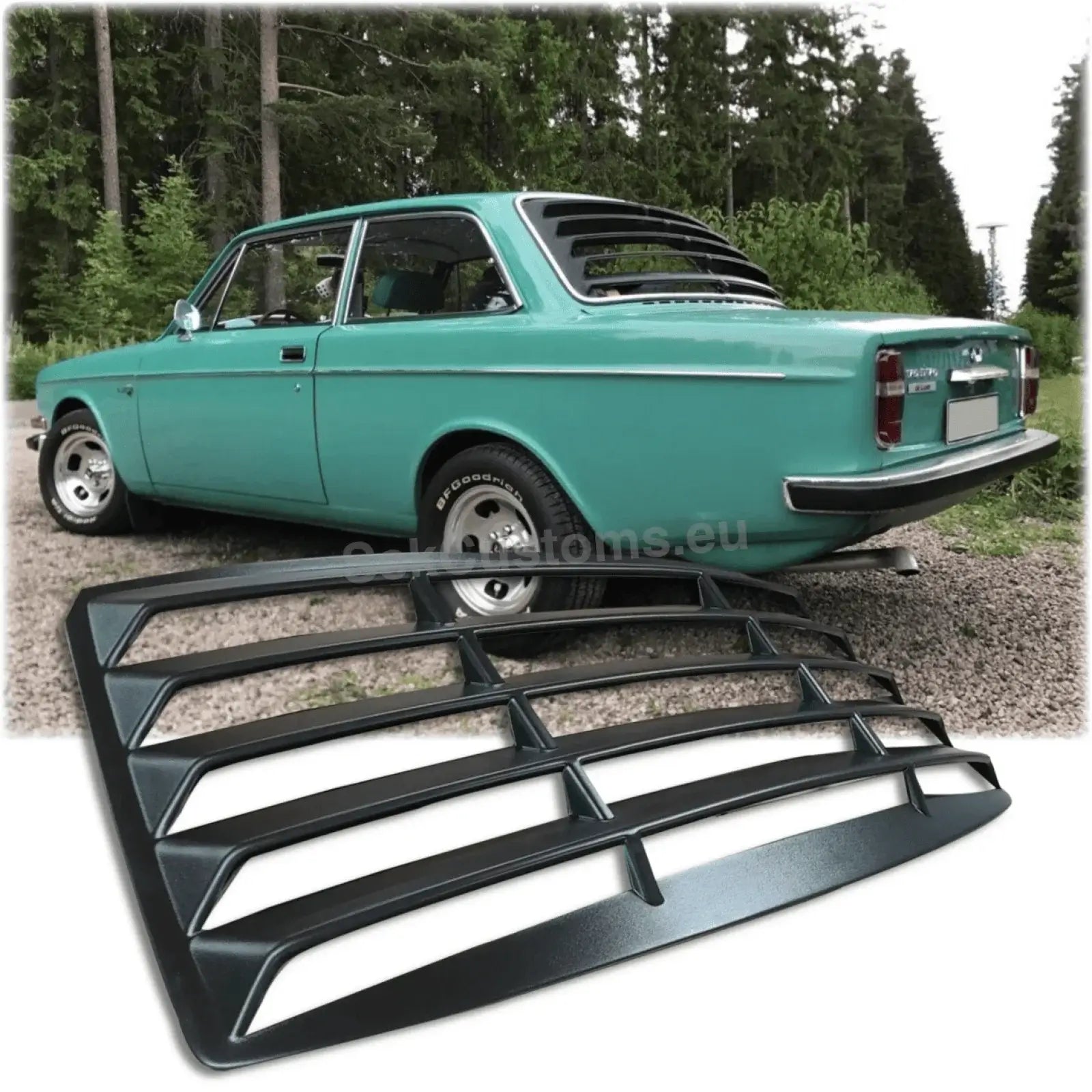 Volvo 142 Rear Window Louver, Window Blinds– SekCustoms