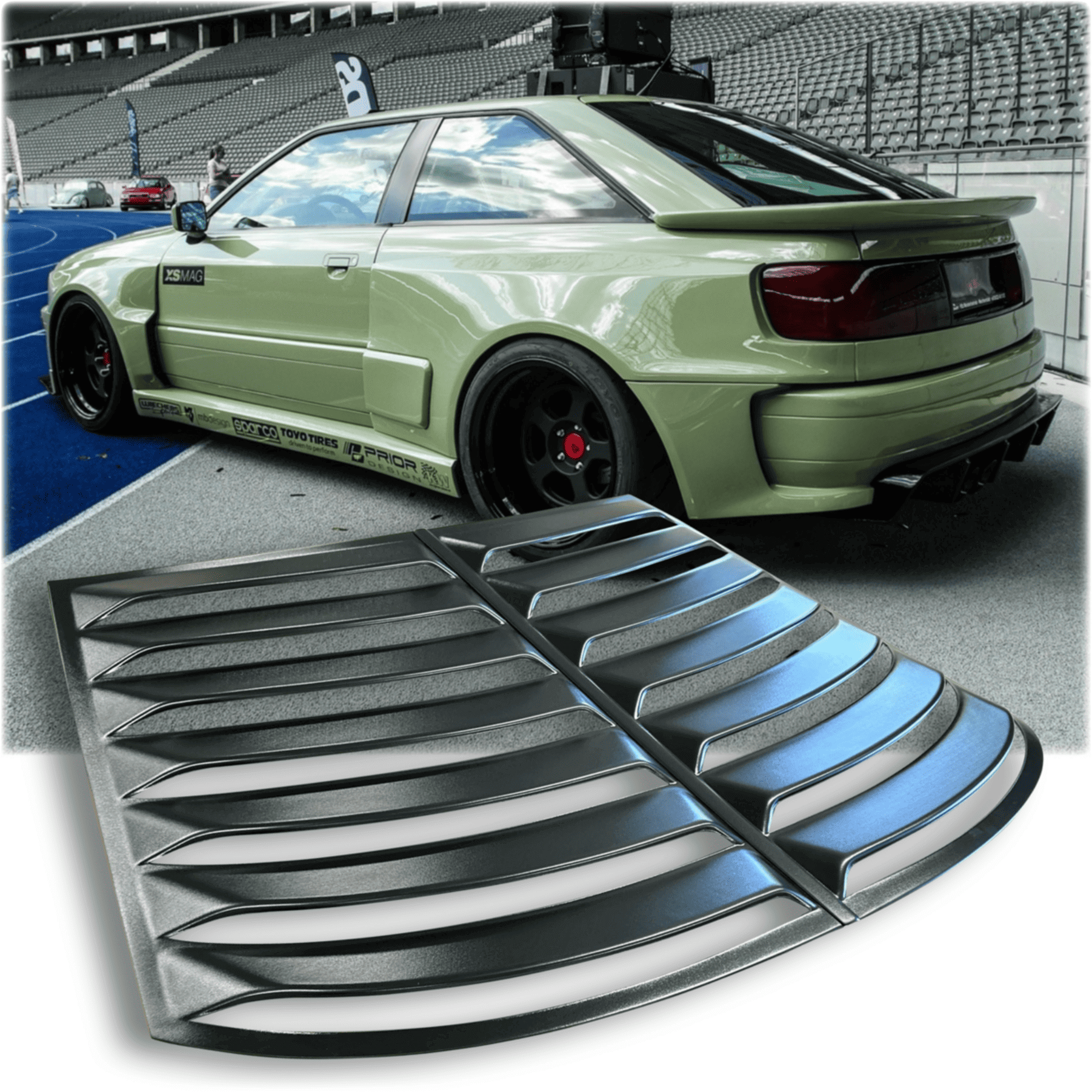 Audi 80 Coupe B3 B4 Rear Window Louver– SekCustoms